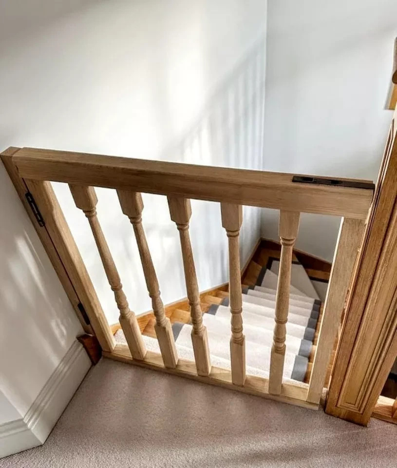 Bespoke stair gate, Oak Gate, Baby gate, Pet gate, Made to measure ...