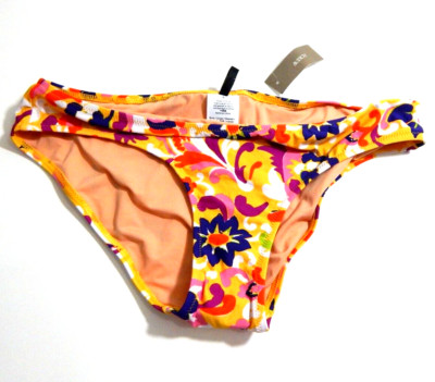 J. Crew Women Small Bikini Bottom Surf Hipster Ratti Curly Floral ...