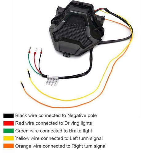 LED Tail Brake Turn Signal Integrated Light For Yamaha YZF R3 Y15ZR ...
