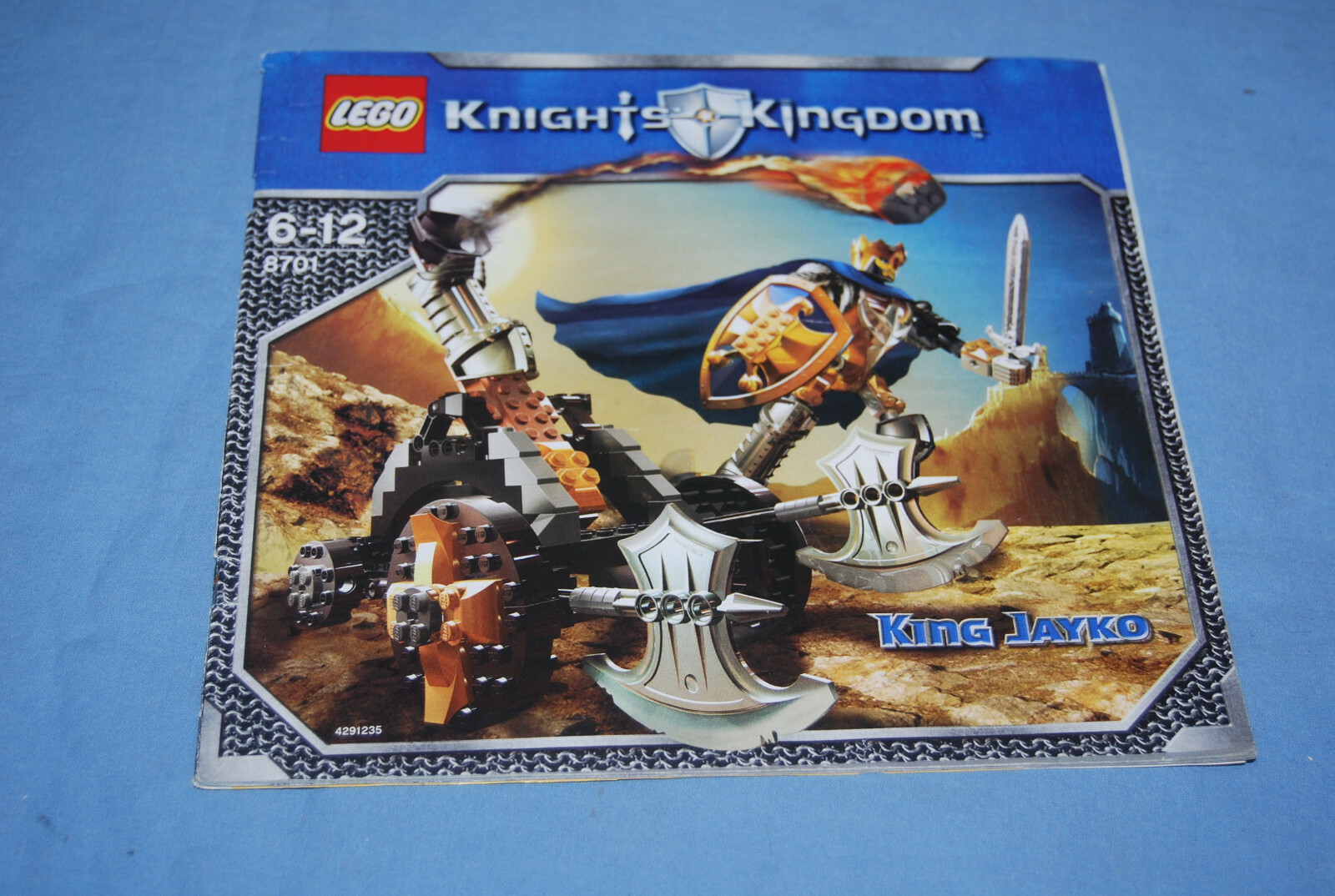 Genuine LEGO 8701 King Jayko Knights Kingdoms II Instruction Manual No ...