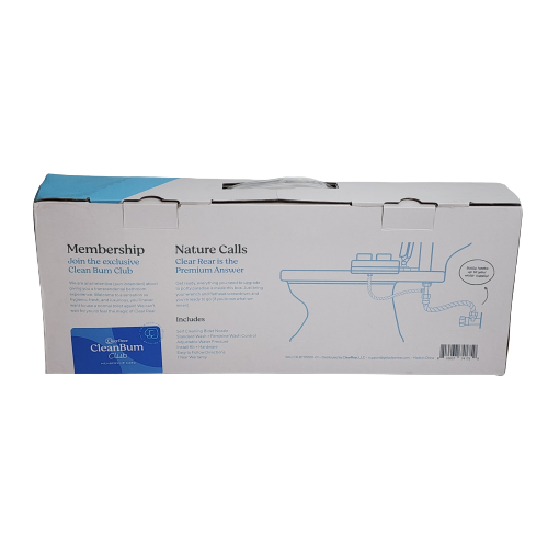 Clear Rear The Butler Bidet Fresh Water Spray Dual Nozzle Toilet ...