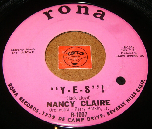 NANCY CLAIRE - Y-E-S DANNY / LISTEN - TEEN GIRL POPCORN | eBay