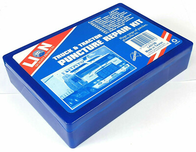 Lion Truck & Tractor Puncture Repair Kit With Tyre Patches Glue File ...