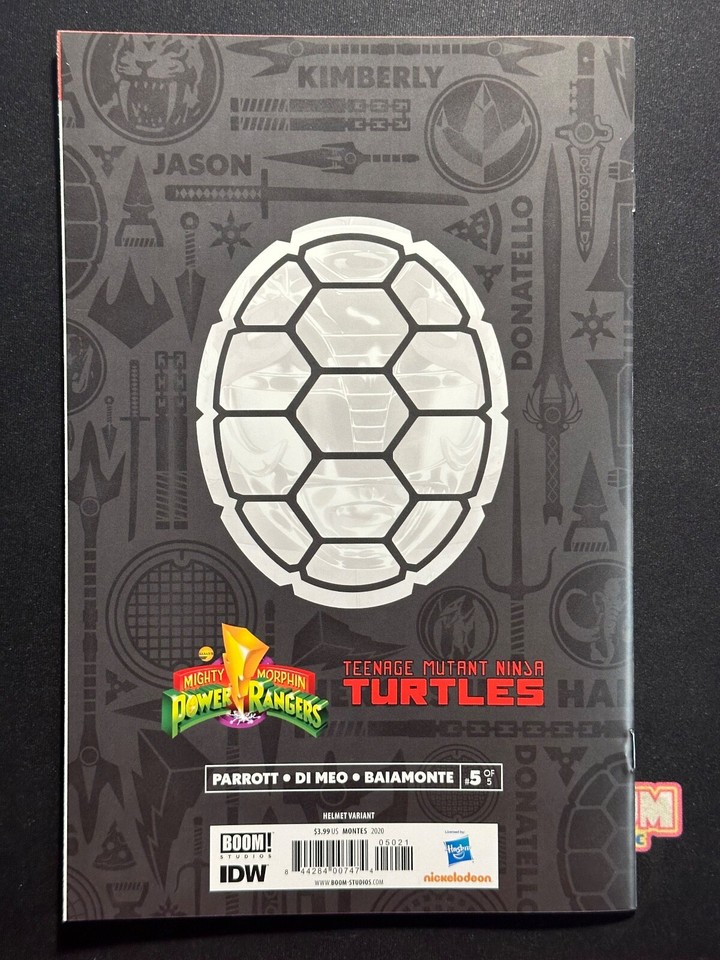 Mighty Morphin Power Rangers/Teenage Mutant Ninja Turtles 5 Black ...