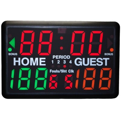 Portable Scoreboard with bright LED lights with remote control for ...