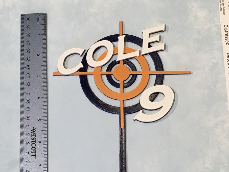 Target Inspired by Nerf Birthday Cake Topper Personalized Cake Topper ...