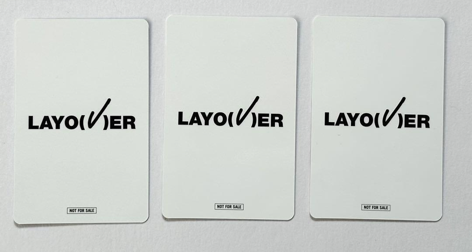 V BTS Layover JAPAN OFFICIAL JPFC POB LUCKY DRAW OFFICIAL PHOTO CARD ...