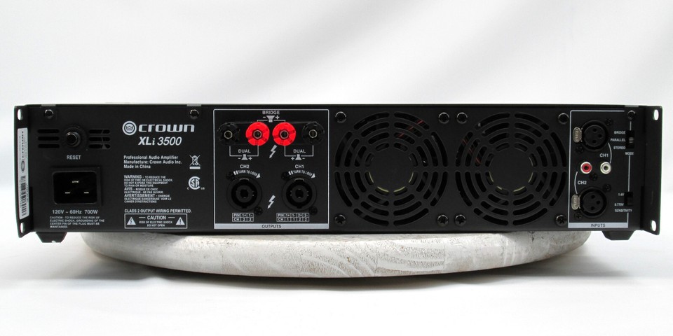 Crown XLi 3500 Two-channel 1350W Power Amplifier 871015006925| eBay