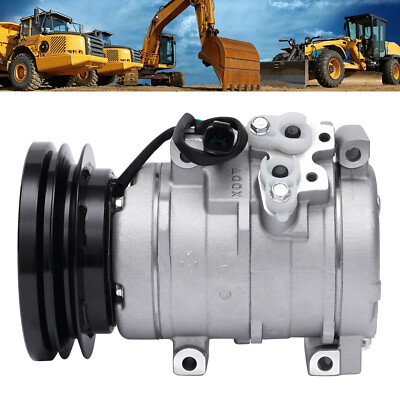 For Excavator Caterpillar 320C/320D A/C AC Compressor 176-1895 201-3837 ...