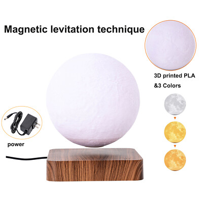 3D Print Moon Lamp Touch Switch Magnetic Levitation Moon Lamp Night ...