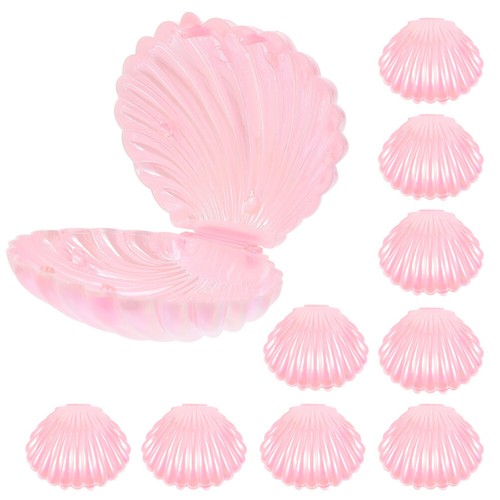 10Pcs Seashell Candy Box Bar Containers Pearlescent Treat Boxes Party ...