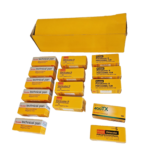 Kodak 35mm Film 15pcs Technical Pan Vericolor II Panatomic-X Extacolor ...