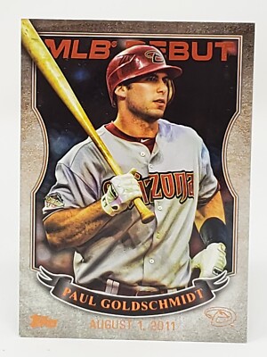 2016 Topps #MLBD-12 Paul Goldschmidt DIAMONDBACKS 2011 MLB DEBUT ...