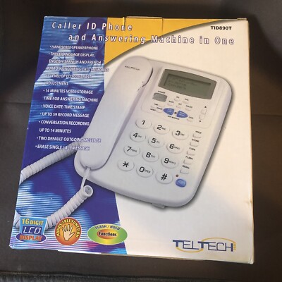 Caller ID Phone and Answering Machine in One by TELTECH | eBay