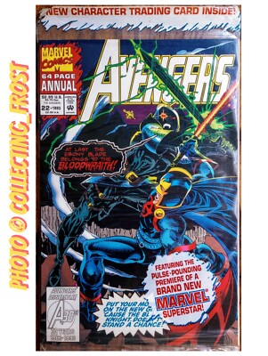 💥AVENGERS ANNUAL #22💥 new in Polybag w/ Trading Card! Debut of ...