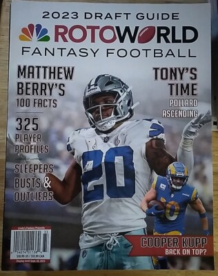 Rotoworld Fantasy Football 2023 Draft Guide ~ Tony Pollard | eBay
