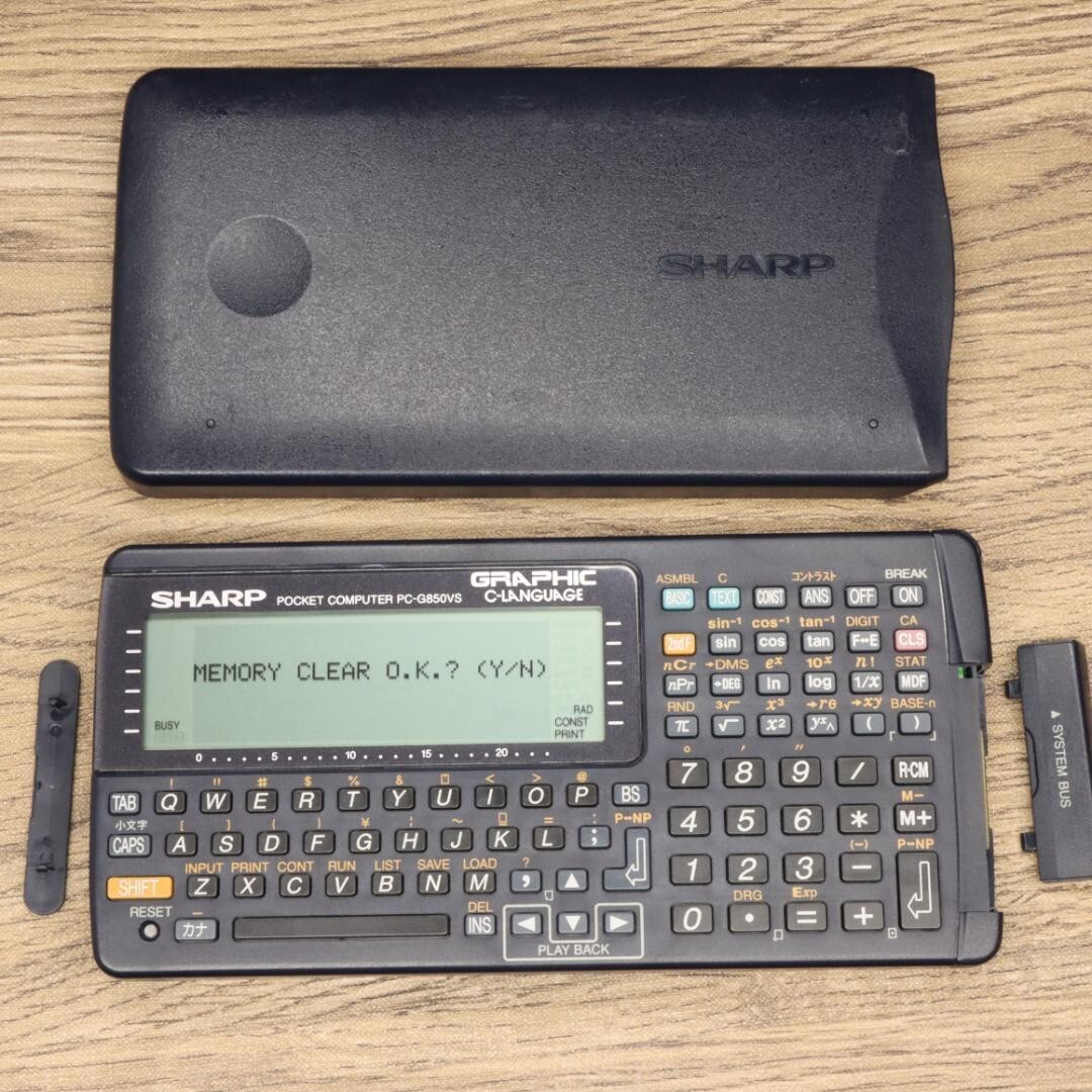 SHARP Pocket Computer PC-G850VS Function Calculator GRAPHIC G850VS Working | eBay