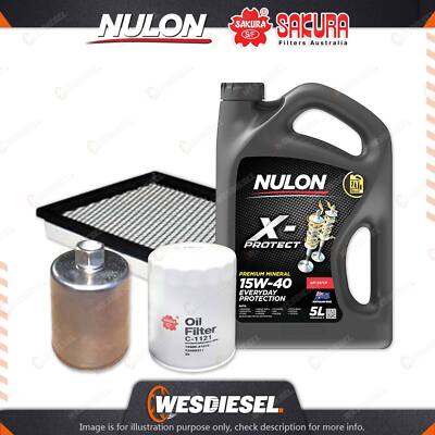 Oil Air Fuel Filter 5L PRO15W40 Oil Service Kit for Ford Falcon AU I ...