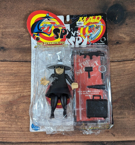 MAD Magazine Black Spy Vs. Spy Action Figure DC Direct 1998 MOC Fully ...