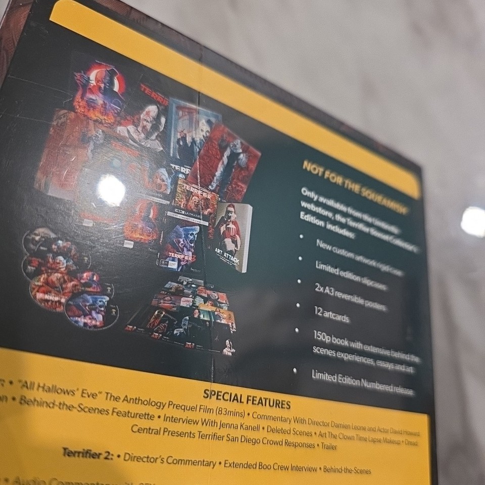 TERRIFIER 1 2 3 Art Attack Collection Box Set Umbrella Limited 4K Blu ...