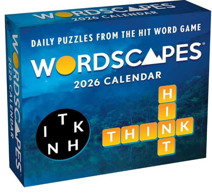 Wordscapes® Puzzle Fun 2026 Day-To-Day Calendar by Peoplefun Inc. (2025 ...