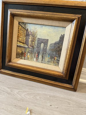 John Luini painting of L'Arc de Triomphe in Paris the Arc de Trio Oil ...