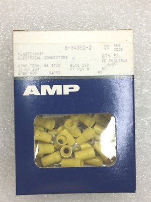 8-34852-2 AMP CONN RING CIRC 10-12AWG #6 CRIMP 50 PIECES | eBay