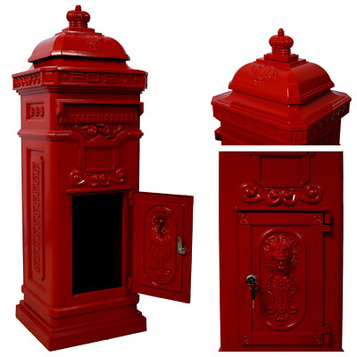 Large Locking Mailbox Aluminum Mail Box Postal Box Security Heavy Duty ...