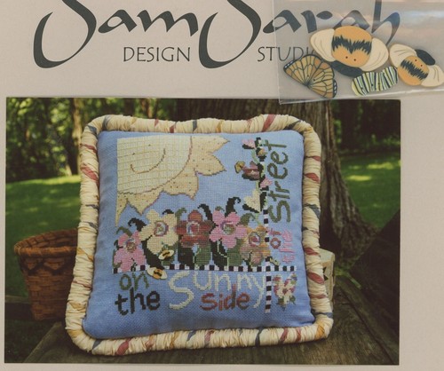 Sam Sarah Sunny Side of the Street WITH BUTTONS Cross Stitch Pattern | eBay