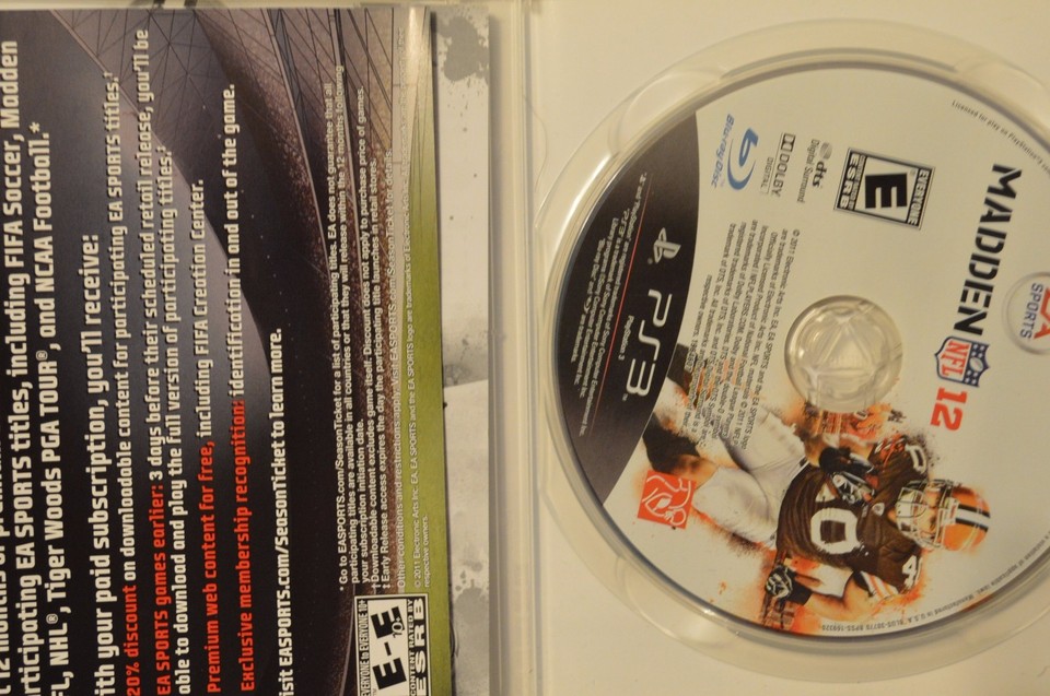 Madden NFL 12 (PS3, Playstation 3) Complete! MINT CONDITION 14633196467 ...