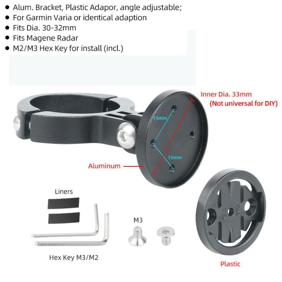 Holder Bicycle Saddle Rail Led Lamp Stand Rear Light Bracket Seatpost ...