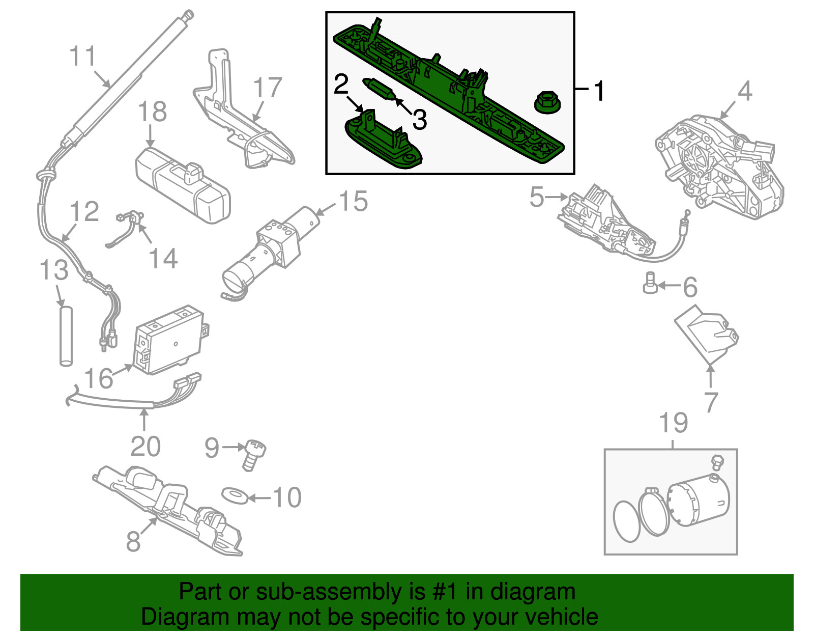 Genuine Volvo Handle Outside 31391301