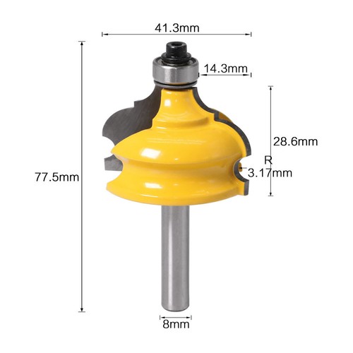 8mm Shank Architectural Molding Router Bit Woodworking Milling Cutter ...