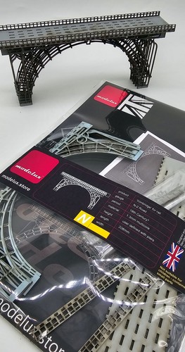 Modelux N Gauge Powder Blue Ironbridge 208 kit | eBay