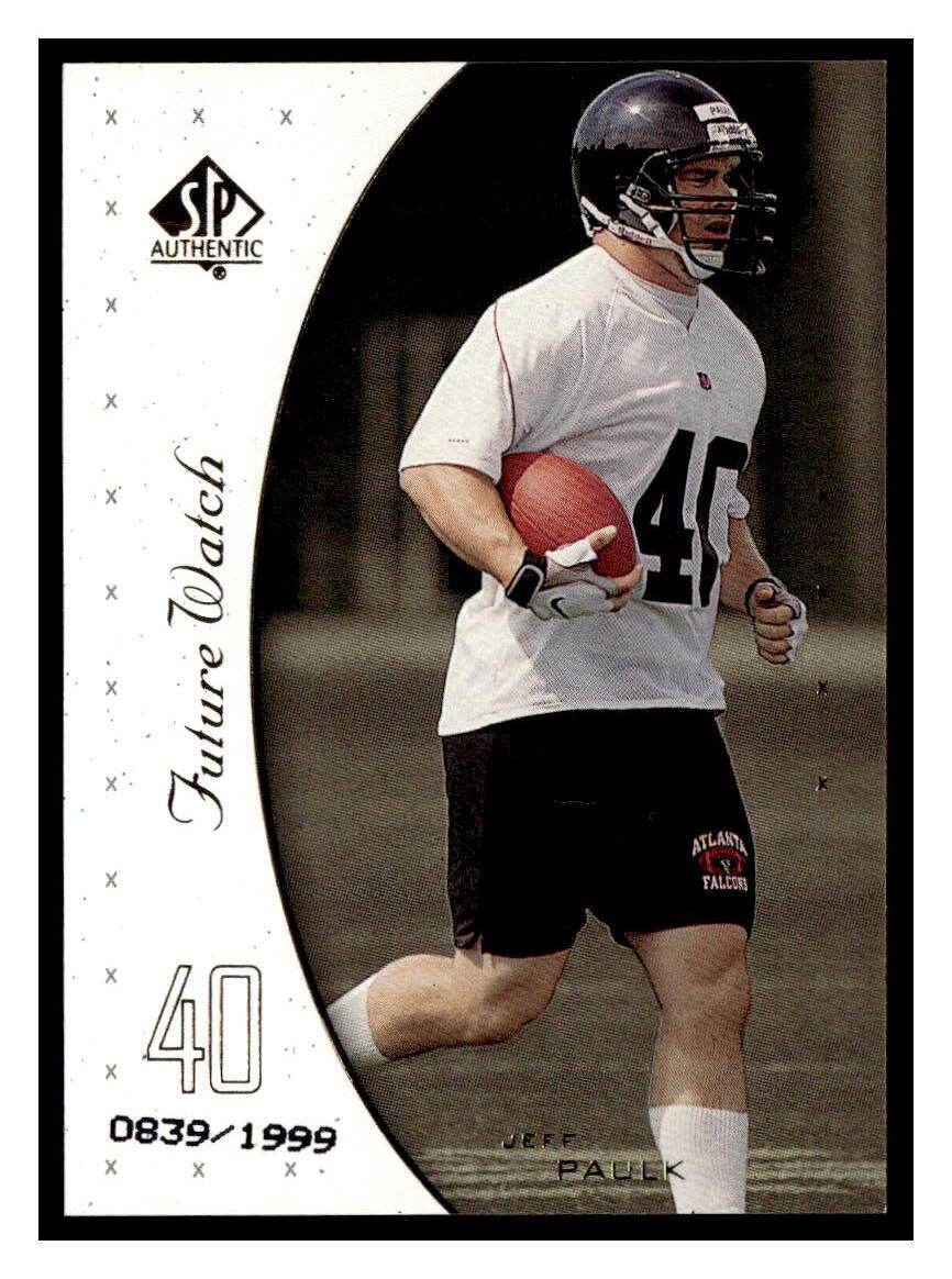 Jeff Paulk 1999 SP Authentic 130 FW, RC, SN1999 Rookie | eBay