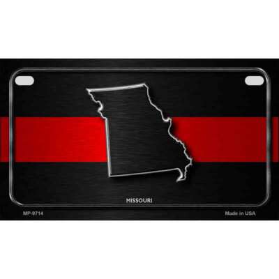 Missouri Thin Red Line Novelty Motorcycle License Plate Tag MP-9714 | eBay