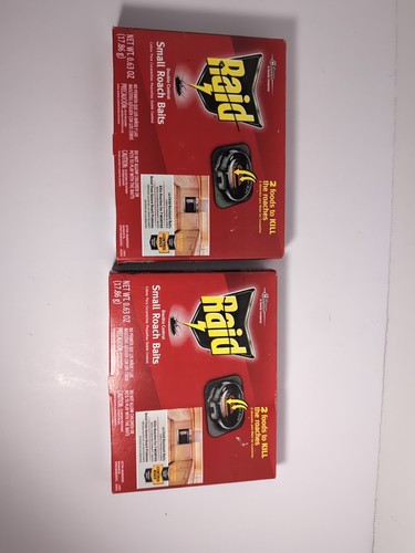 Lot Of 2 Raid Double Control Small Roach Baits 12 each 24 Total Defense ...