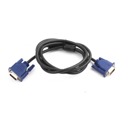 Computer Monitor 15 Pin VGA Male to Male Extension Cord Black Blue 4 ...