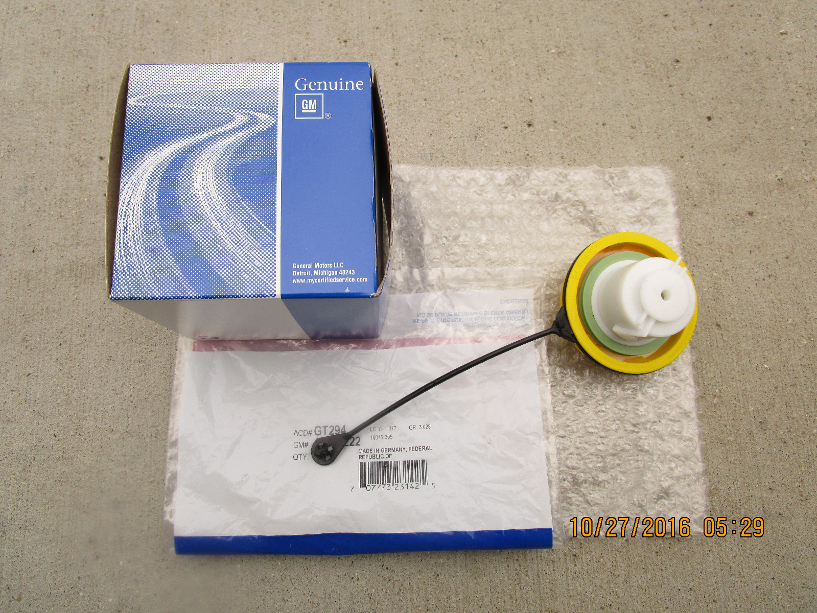 09 - 10 PONTIAC G6 BASE GT GXP SE FUEL GAS TANK FILLER CAP WITH TETHER ...