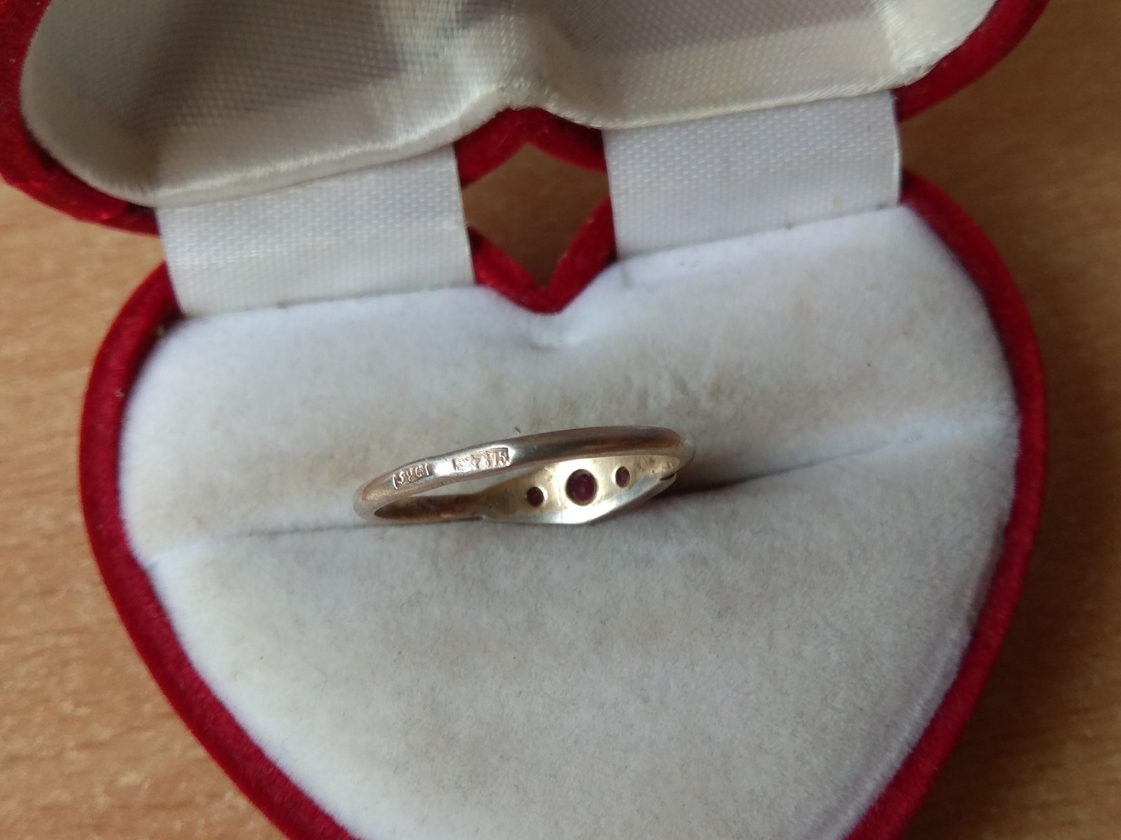 Vintage Elegant dark pink stone ring SILVER 875 star stamp USSR ANTIQUE ...