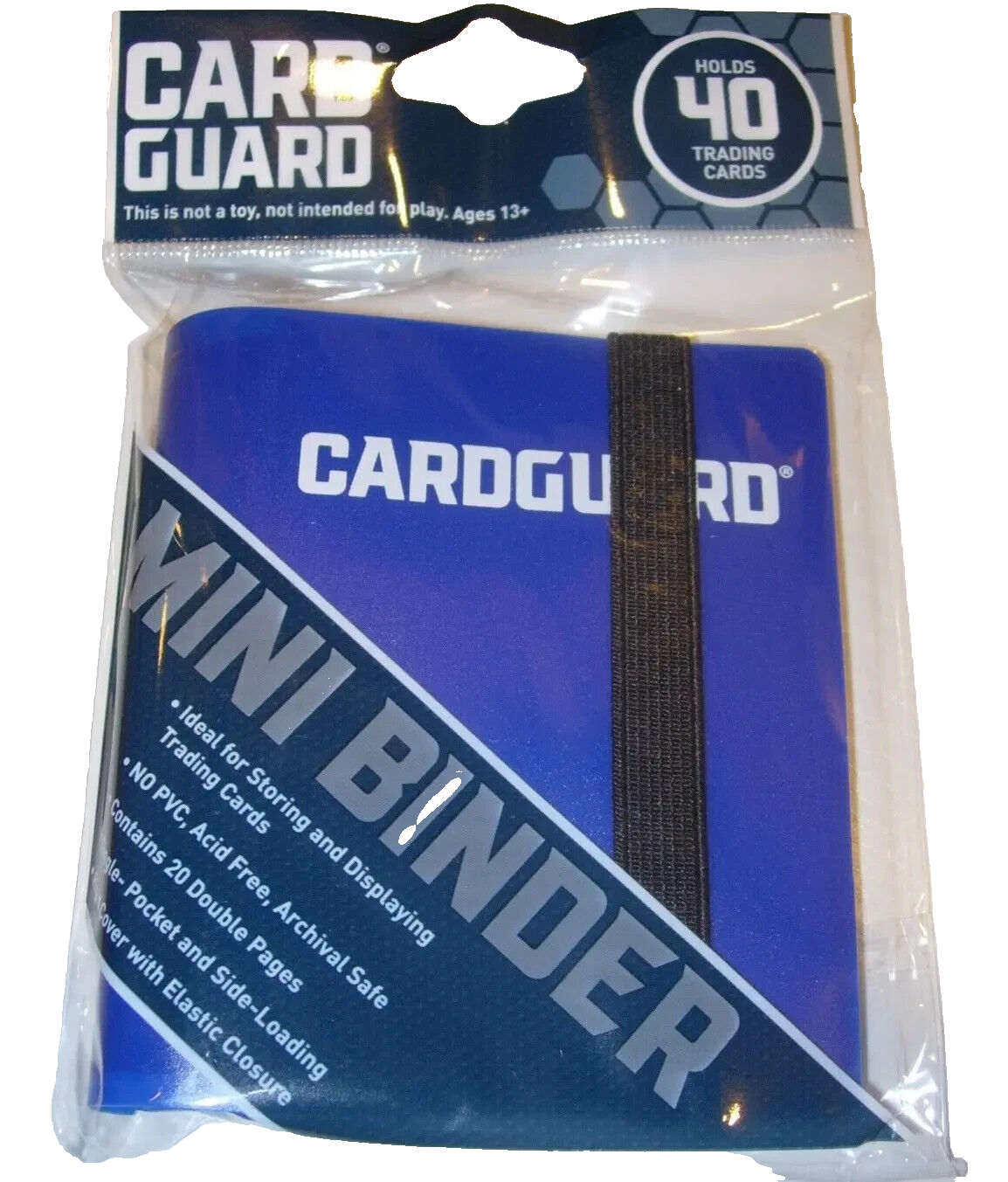 #3 CARDGUARD MINI BINDER Strap Single-Pocket Side-Loading Holds 40 ...