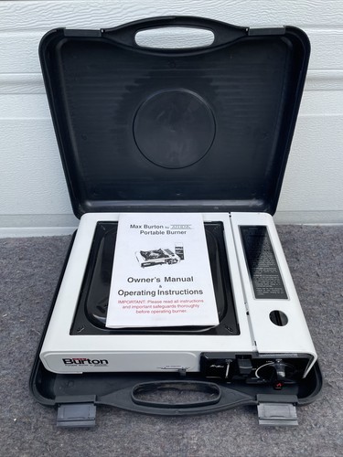 Max Burton White Portable Stove Burner by Athena new in Hard Case W ...