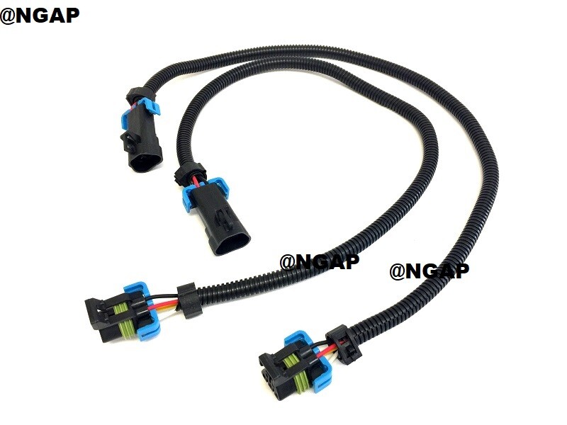 Pair of 24" Oxygen O2 Sensor Header Extension Harness Fits LS2 LS3 LS7 ...