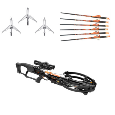 Ravin R10 Crossbow 9 Bolts 3 Ravin Expandable Steel Broadheads Package ...