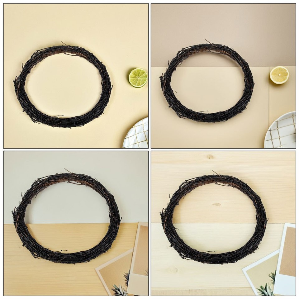 2 Pcs Wicker Wreath Form Frame Grapevine Christmas Forms Branch Hoops ...