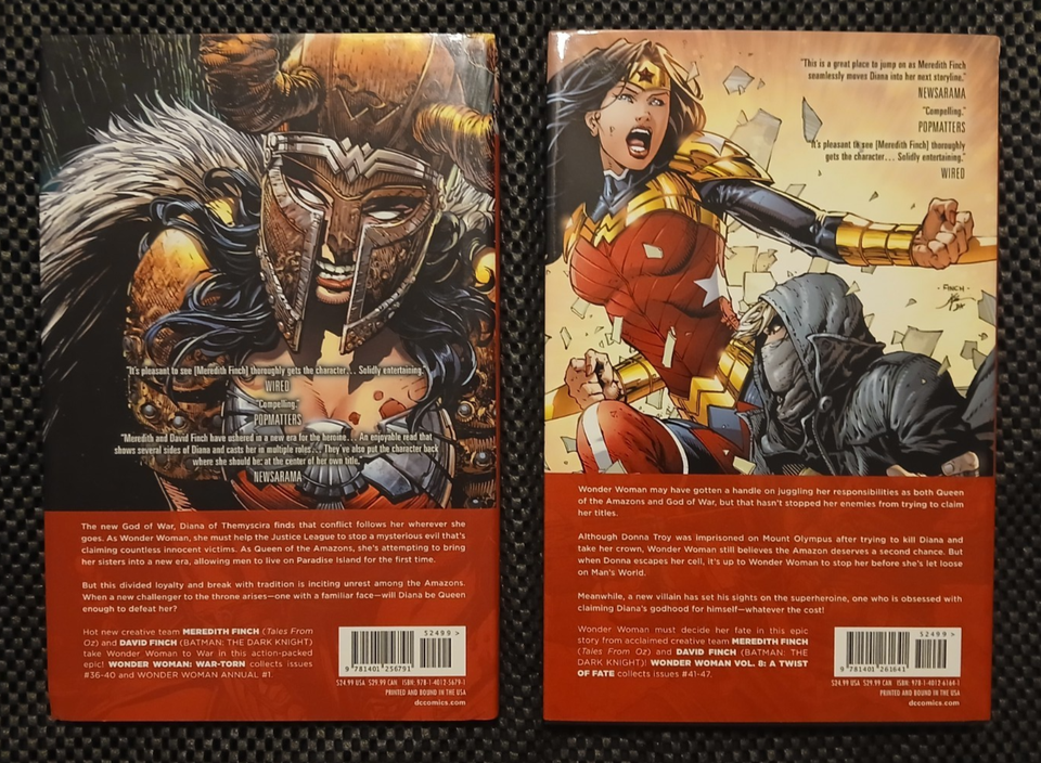 WONDER WOMAN War-Torn & Twist of Fate Vol. 7 & 8 HC Hardcover David ...