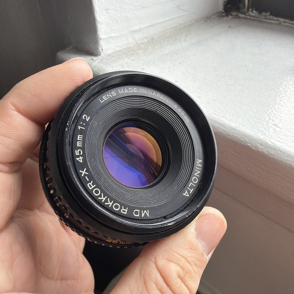 Minolta MD Rokkor 45mm F2 Pancake Prime MF Lens | eBay