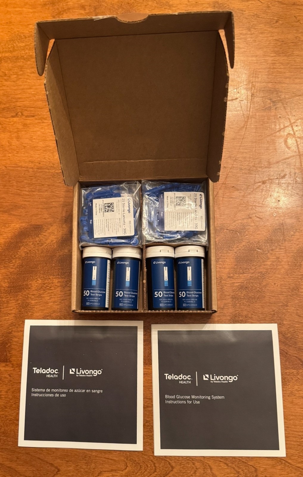 200 LIVONGO TEST STRIPS New Sealed Exp 4/2026 and 200 Sterile Lancets ...