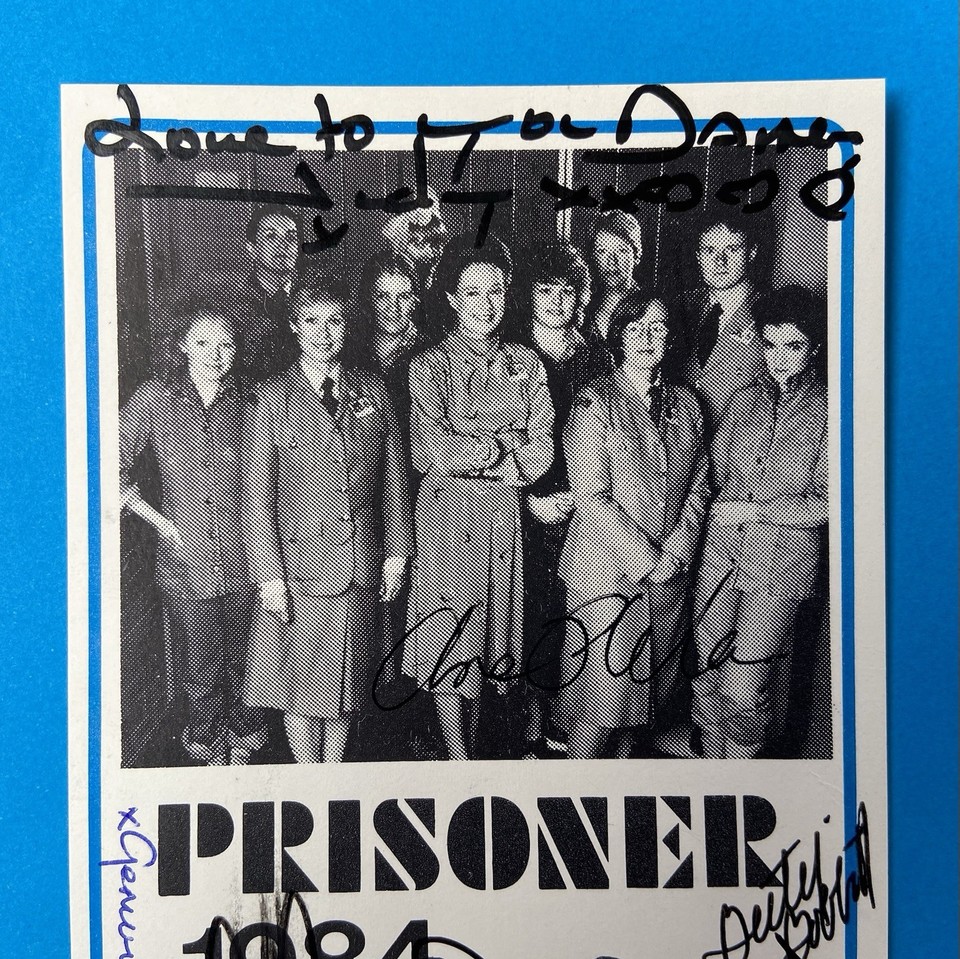 PRISONER CELL BLOCK H * Original 1984 Channel 10 Cast Fan Card * Hand ...