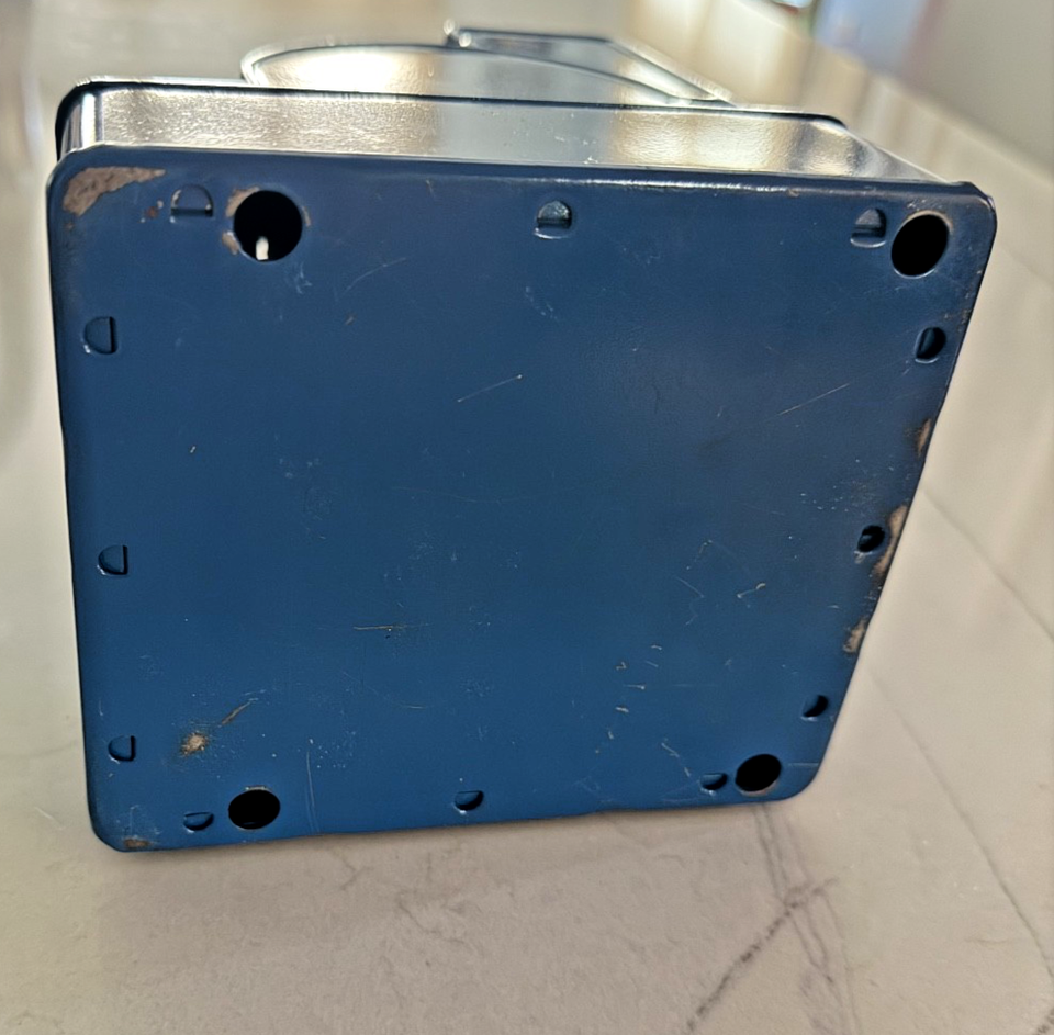 Vintage Original Uncle Sam's 3 Coin Mechanical Register Bank Blue ...